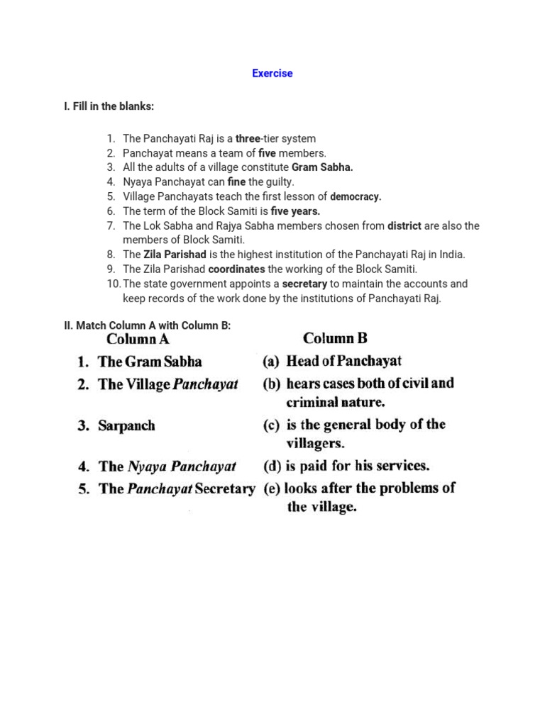 Understanding Panchayati Raj System | PDF | Government Of India ...