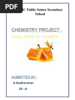 Analysis of Honey Chemistry Investigatory Project Class 12 | PDF ...