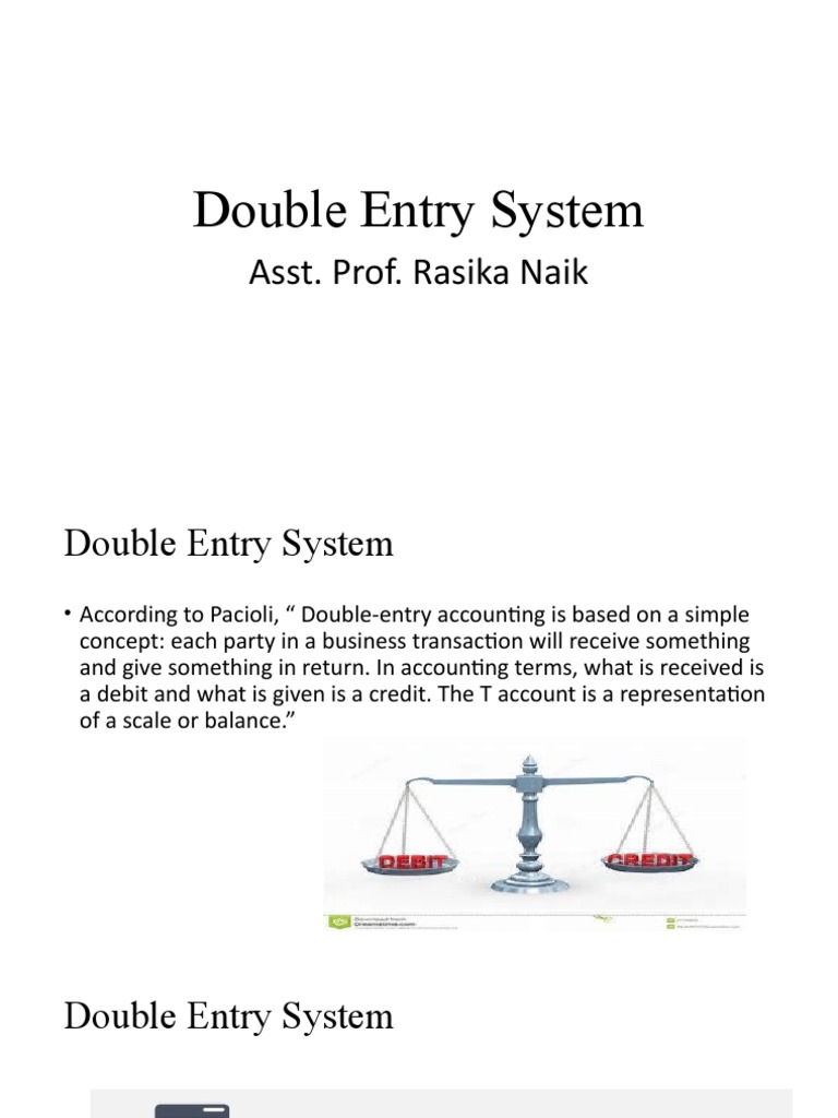 Session 5 Double Entry System | PDF | Debits And Credits | Economies