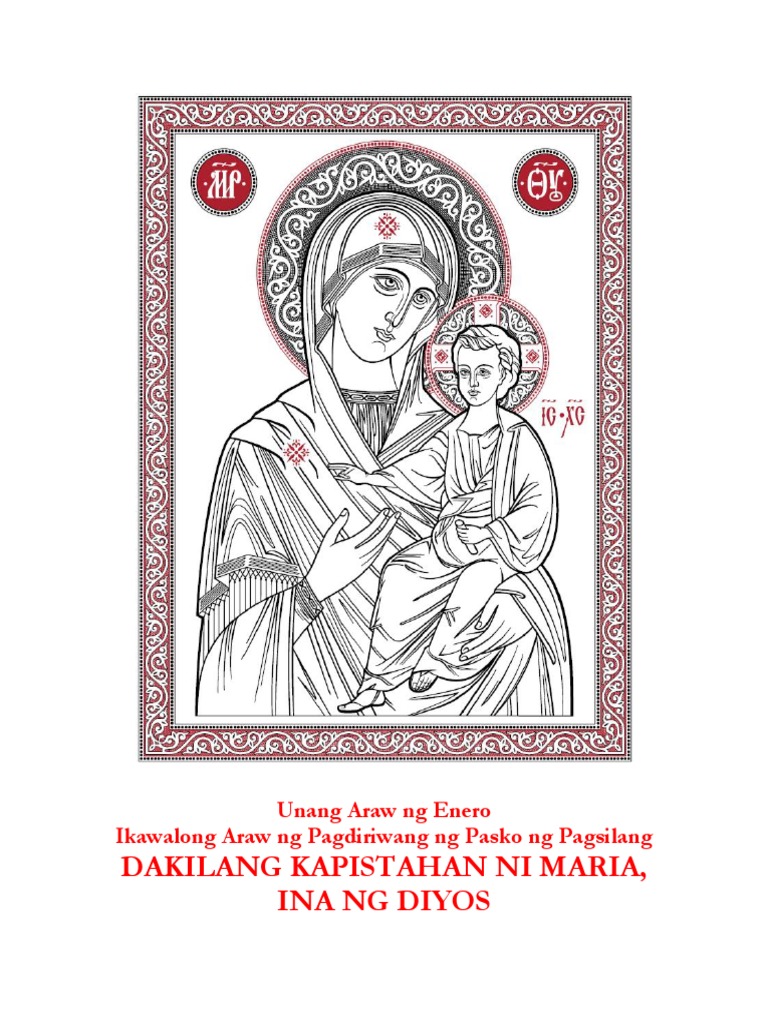 Dakilang Kapistahan Ni Maria Ina NG Diyos | PDF