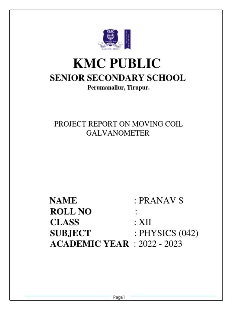 Physics Project Pranav S Xii | PDF | Equipment | Manufactured Goods