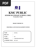 Computer Science Class-XII (2021-22) (Investigatory Project) | PDF | My Sql | Python ...