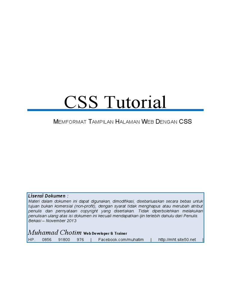 Tutorial Css | PDF