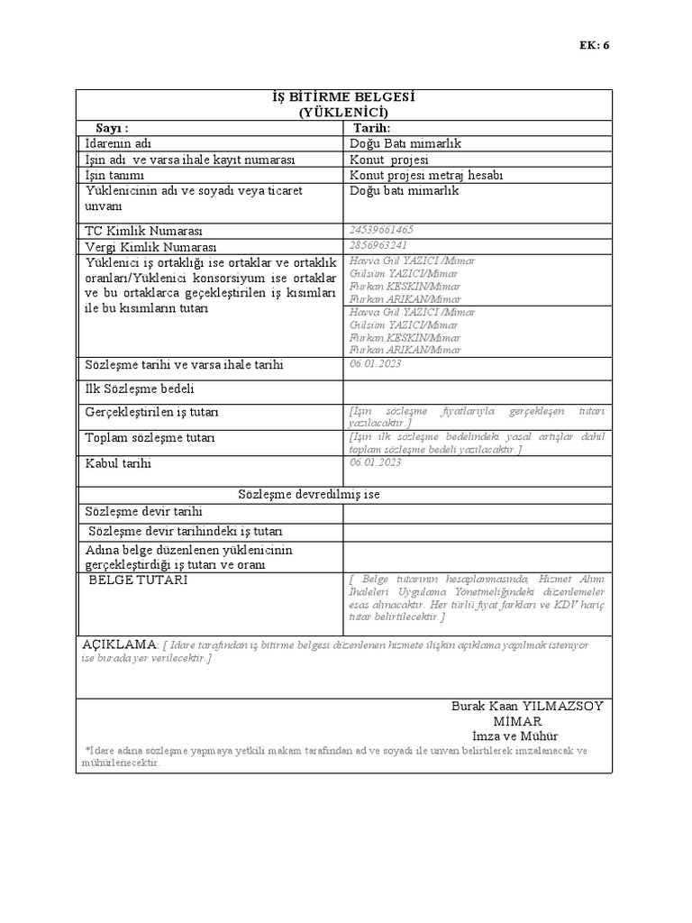 26920191106276-Iş Bitirme Belgesi | PDF