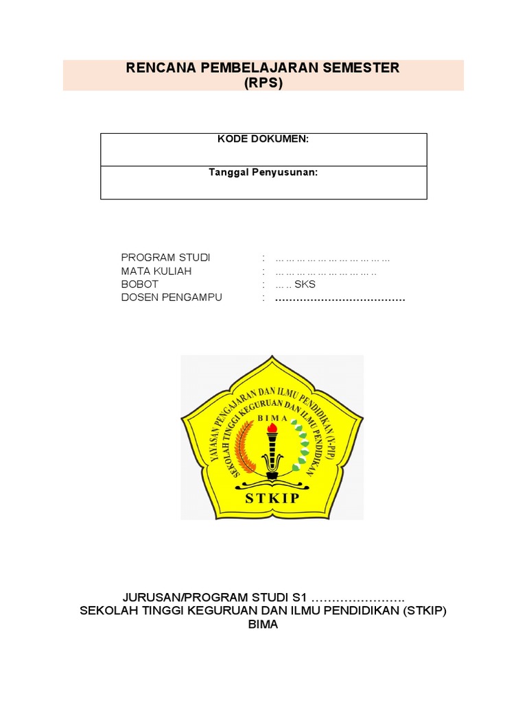 Format RPS Tahun 2021 - Standar MBKM | PDF