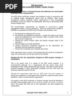 Daily ESD Audit Checklist | PDF | Power (Physics) | Electronic Engineering