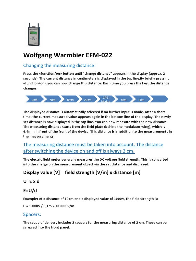 Efm022-How To Calculate The Field and Voltage | PDF | Technology & Engineering