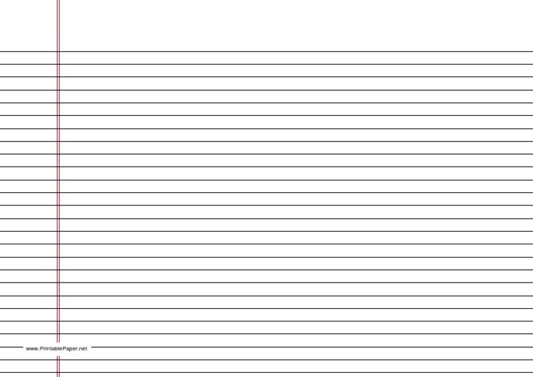 Lined Landscape A4 College | PDF