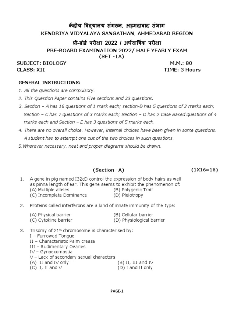 Xii Bio Set - 1a | PDF | Molecular Cloning | Gene