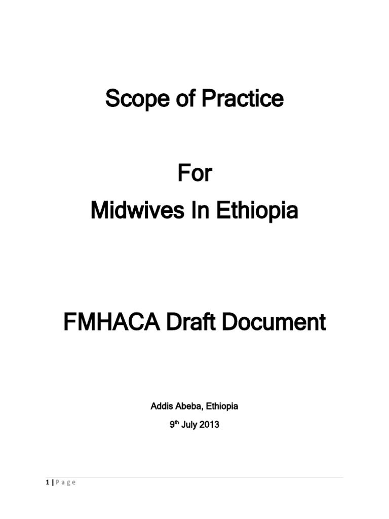 Midwives' Scope of Practice in Ethiopia | PDF | Midwife | Childbirth