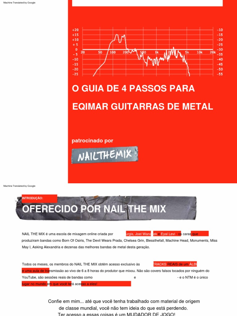 Guia passo-a-passo para equalizar guitarras de metal | PDF | Heavy ...