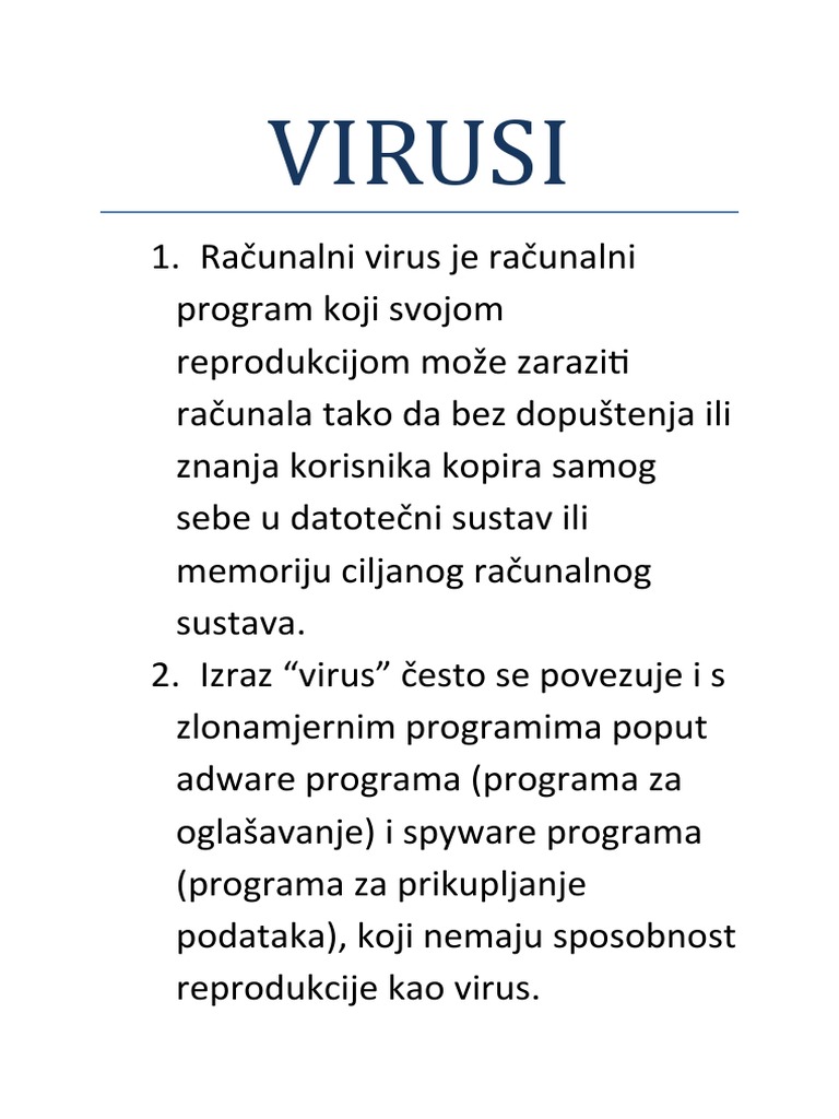 VIRUSI | PDF