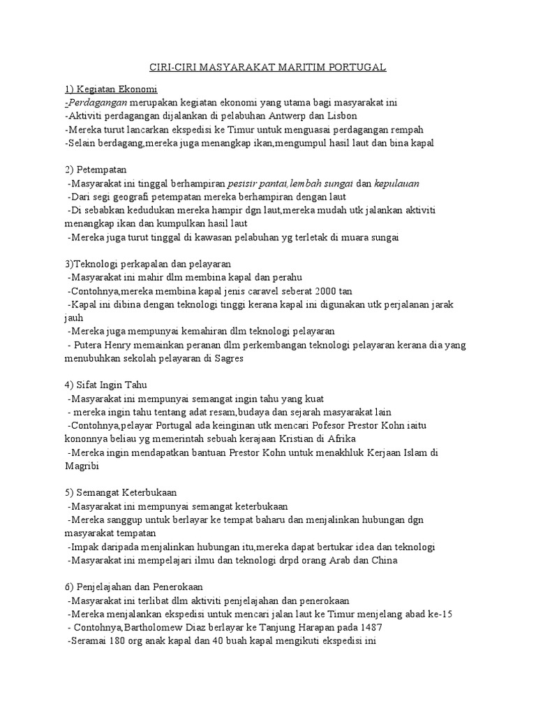 Masyarakat Maritim Portugal | PDF