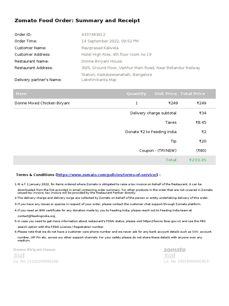 Bill | PDF | Receipt