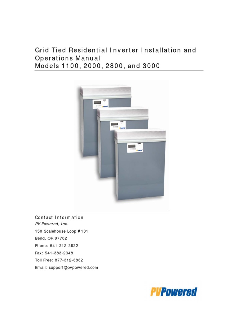 Inverter Manual | PDF | Power Inverter | Mains Electricity