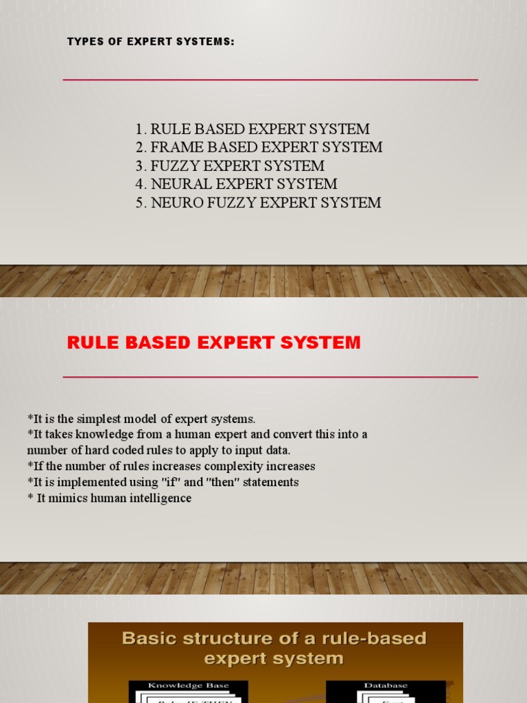 Types of Expert Systems | PDF | Fuzzy Logic | System