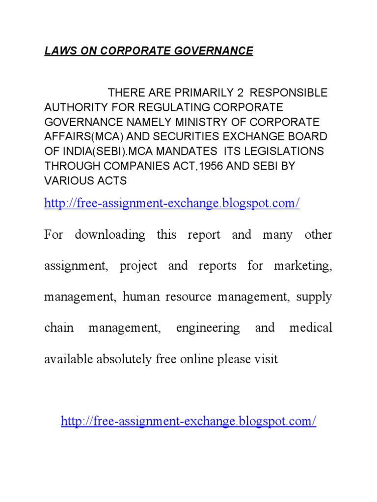 Corporate Governance | PDF