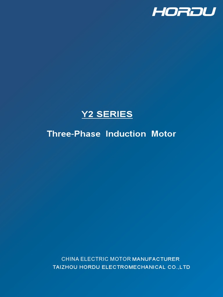 Y2 Series Elctric Motor Catalog Hordu | PDF | Electric Motor | Alternating Current