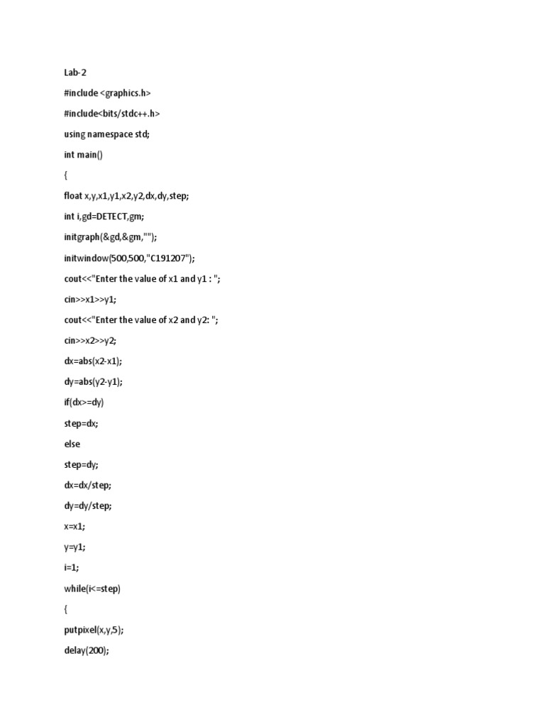 Graphics Lab Pdf Programming Paradigms Software Engineering 
