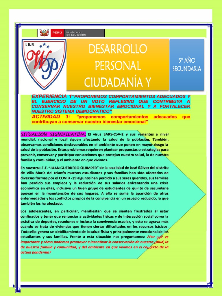 Carpeta de Recuperación DPCC Quinto Grado (9394) | PDF