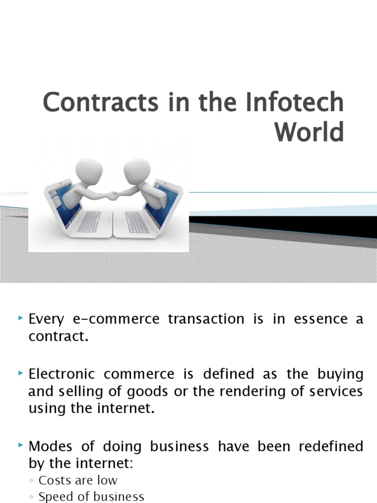 Chapter 3 - Contracts in The Infotech World-1 | Download Free PDF | E Commerce | Offer And ...