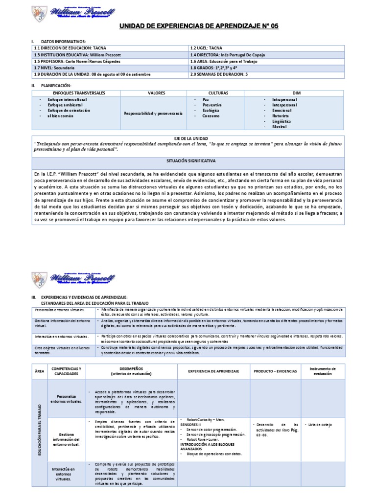 Unidades Del Iii Bimestre - 2022 | PDF | Evaluación | Aprendizaje