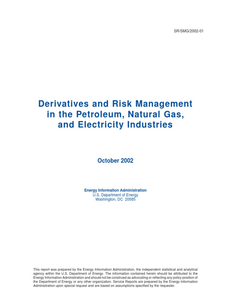 Derivatives and Risk Management in The Petroleum, Natural Gas and ...