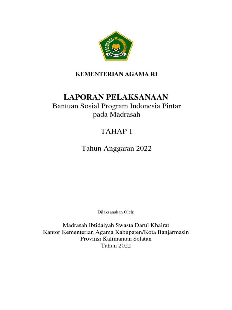 Contoh Laporan PIP 2022 | PDF