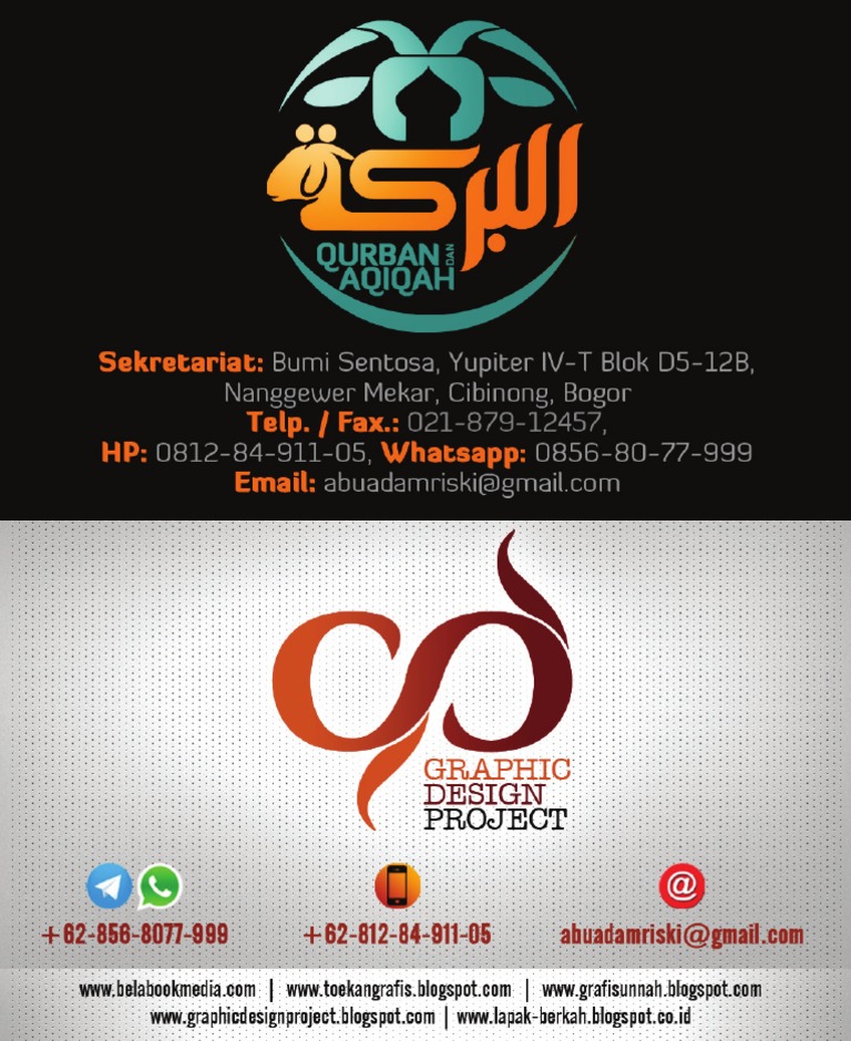 Desain Logo Dan Kartu Nama Al Barkah - Desain Project | PDF