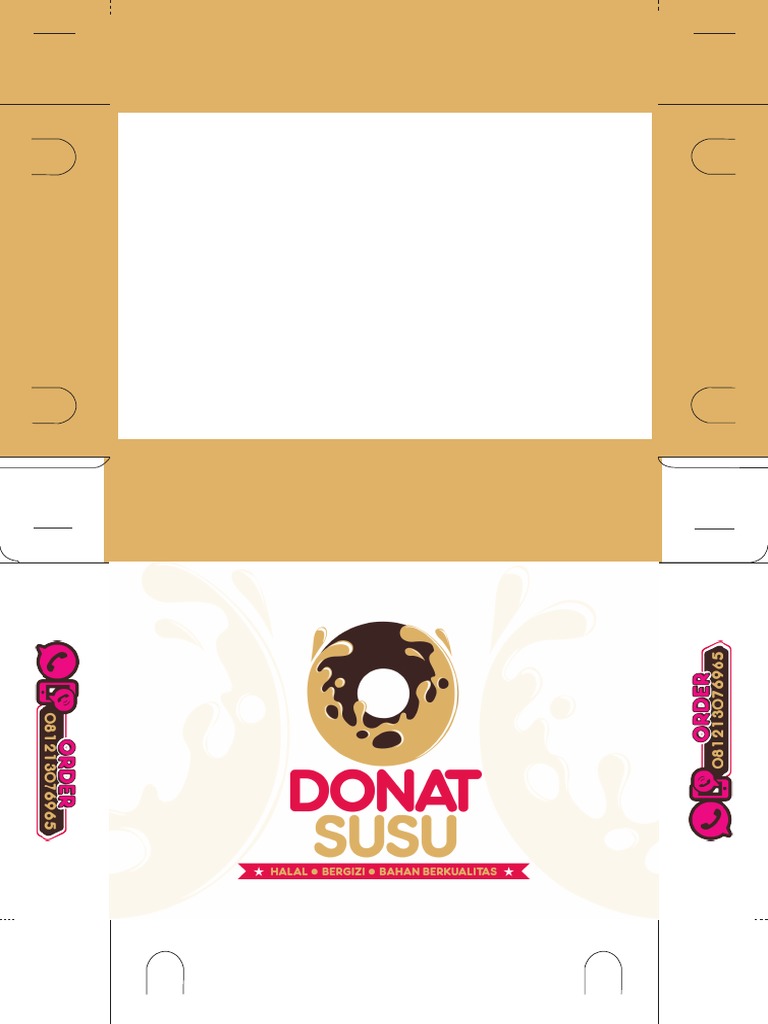Desain Box Donat Susu | PDF