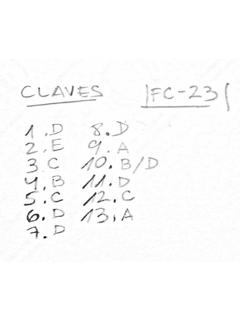 Claves FC23 | PDF