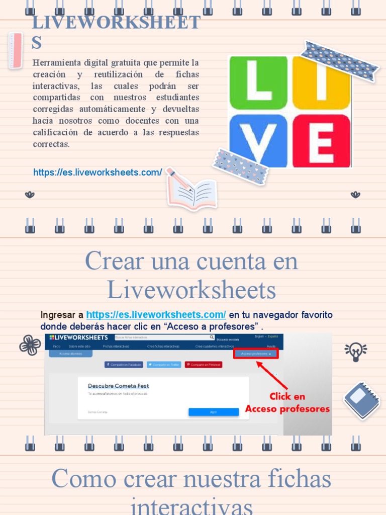Crear Fichas Interactivas en Liveworksheets | PDF | Crecimiento ...