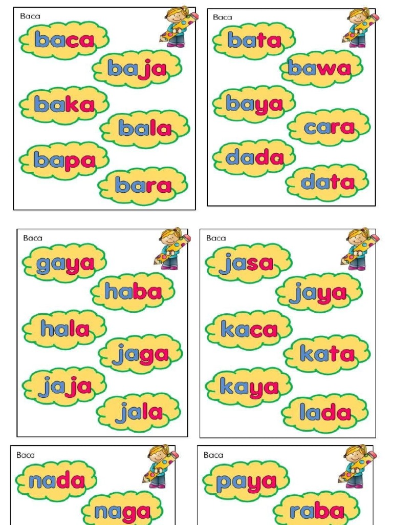 Kad Bacaan THN 1 | PDF