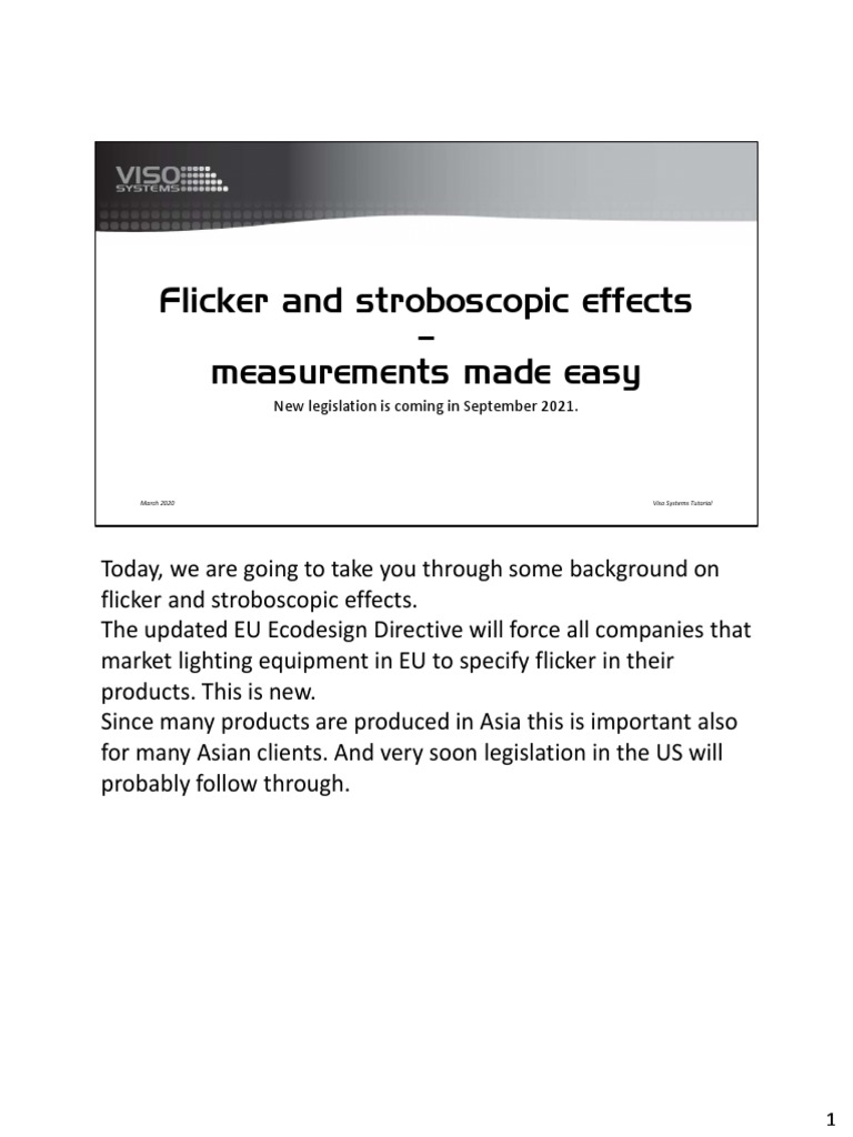 Strobe Effects and Its Impact | PDF | Optics | Electrical Engineering