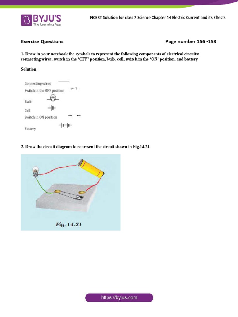 Ncert Solutions March2 For Cbse Class 7 Science Chapter 14 | PDF ...
