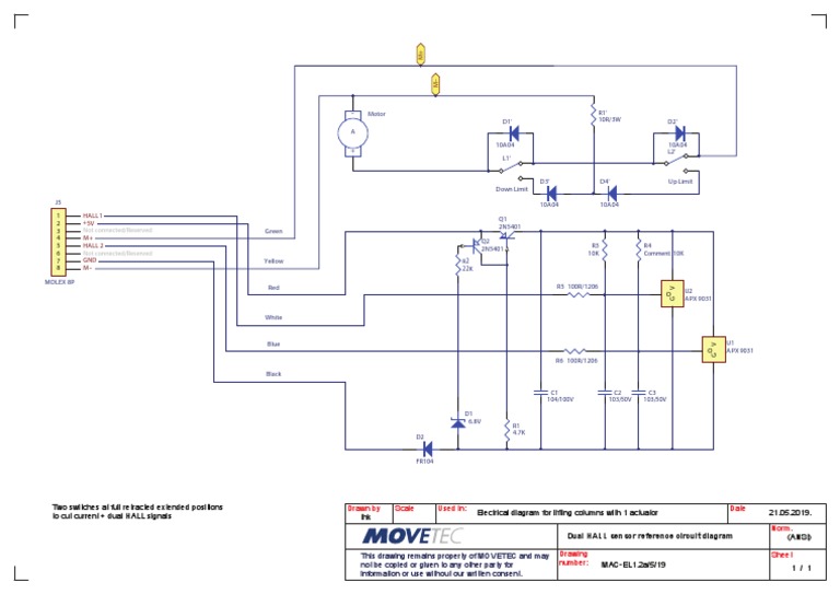 Electrical Diagram Mac Series Lifting Column 1 2 A ANSI | PDF ...