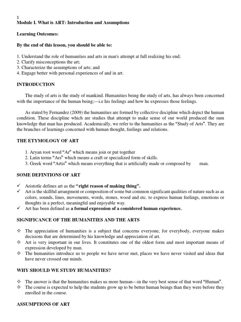 Art & Humanities: A Student Guide | PDF | Composition (Visual Arts) | Color