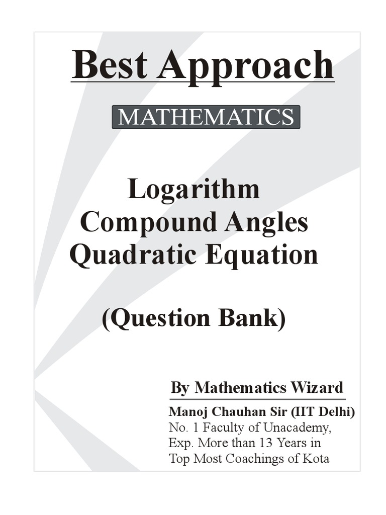 QB Log+Comp - angles+QE | PDF | Quadratic Equation | Mathematical Objects