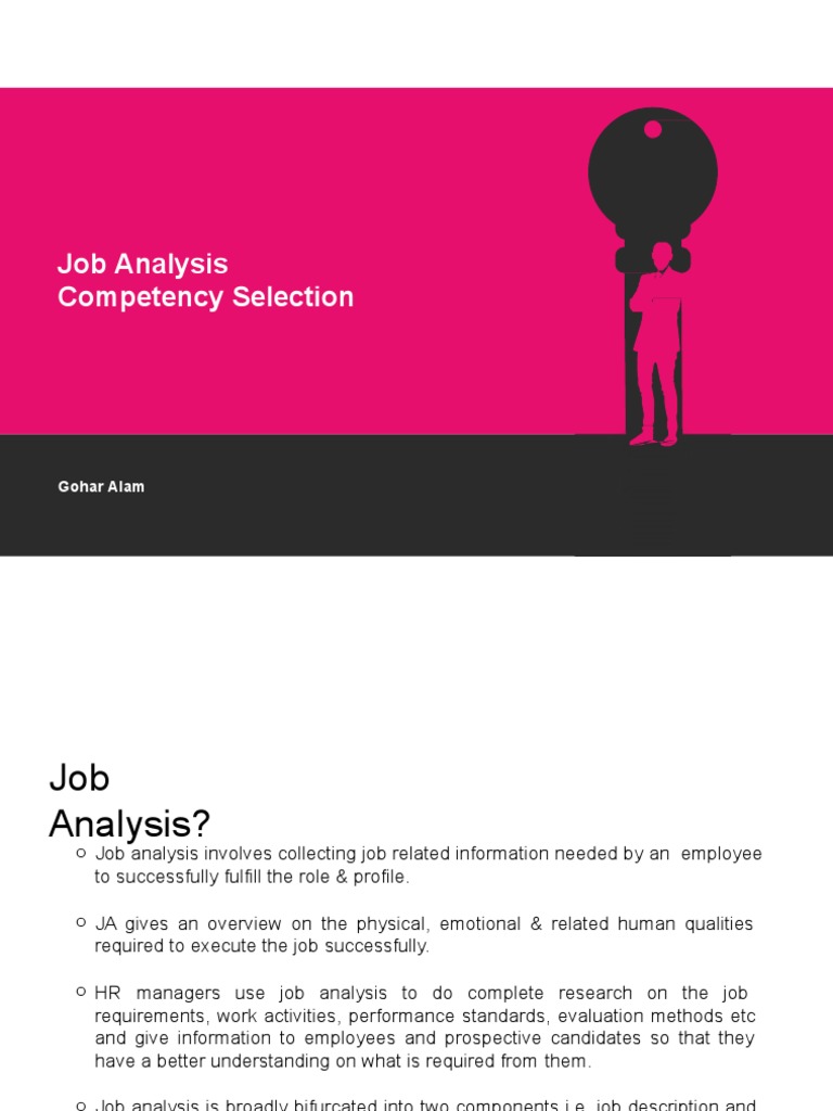 Job Analysis PDF Performance Appraisal Business