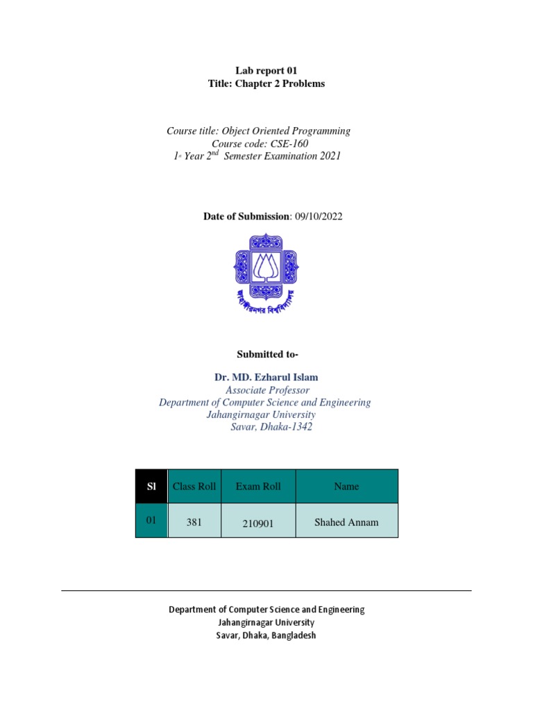 Lab Report 1 Pdf Namespace Object Oriented Programming