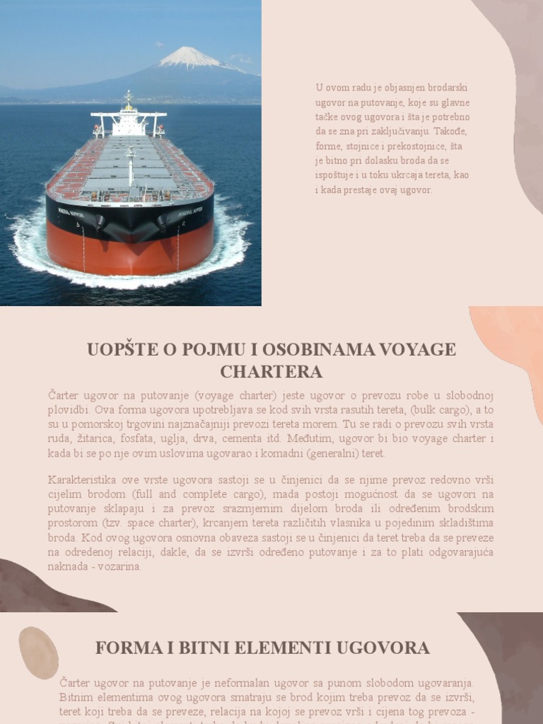 Voyage Charter | PDF