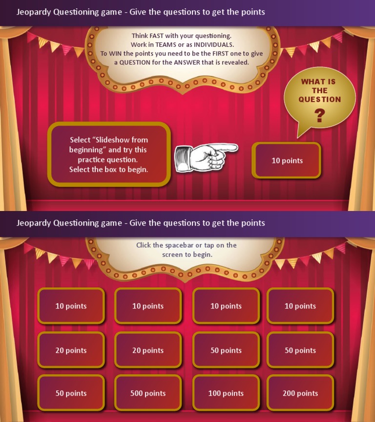 QFT - Jeopardy Questioning Game | PDF