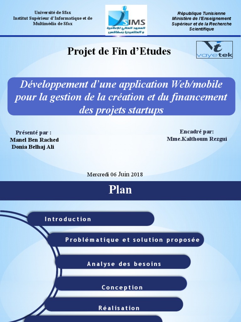 Presentation Pfe | PDF | Scrum (développement) | Développement de logiciel