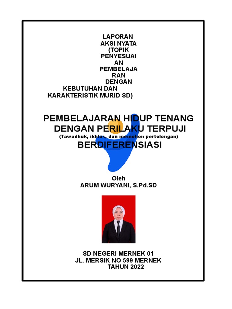 Pembelajaran Tawadhuk dan Ikhlas SD | PDF | Karier & Perkembangan