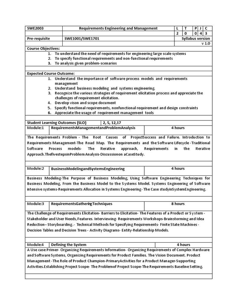 Swe2003 Requirements-Engineering-And-management Eth 1.0 47 Swe2003 | PDF | Systems Engineering ...