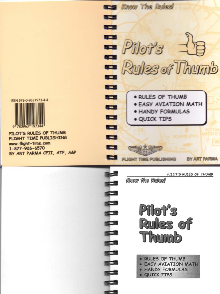 Pilots Rules of Thumb | PDF