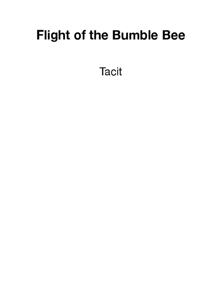 Flight of The Bumble Bee - BASS | PDF