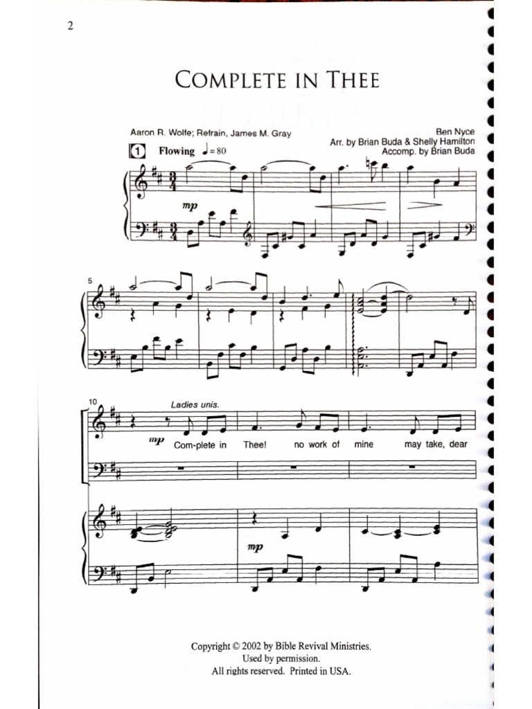 Complete in Thee | PDF