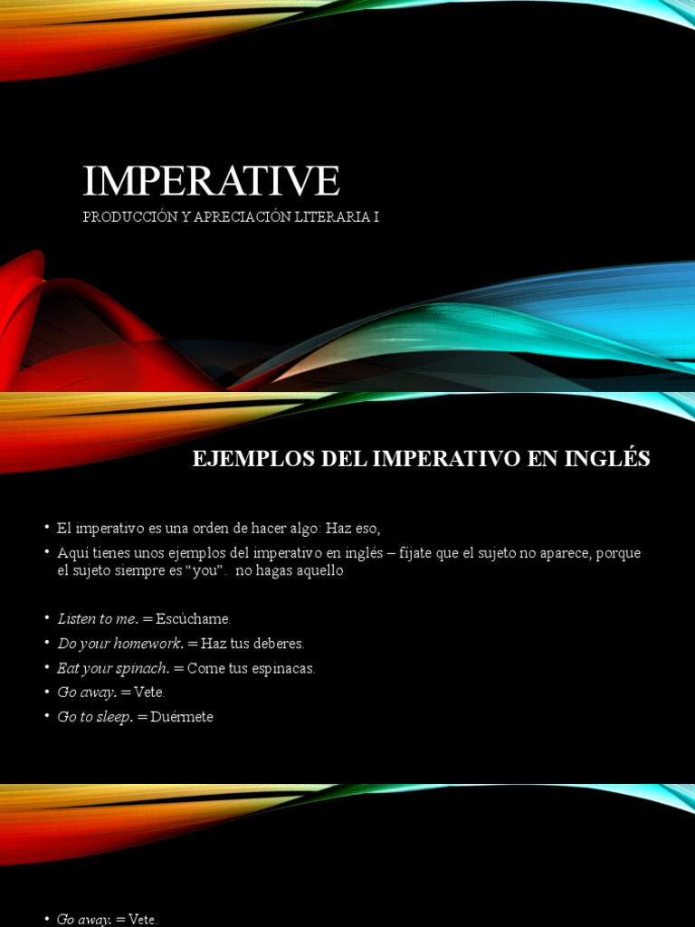 Imperative | PDF