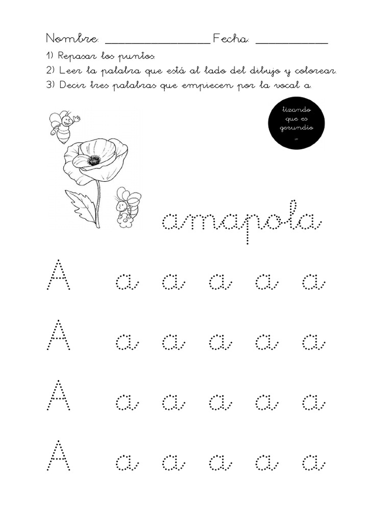 Repasar Vocales | PDF